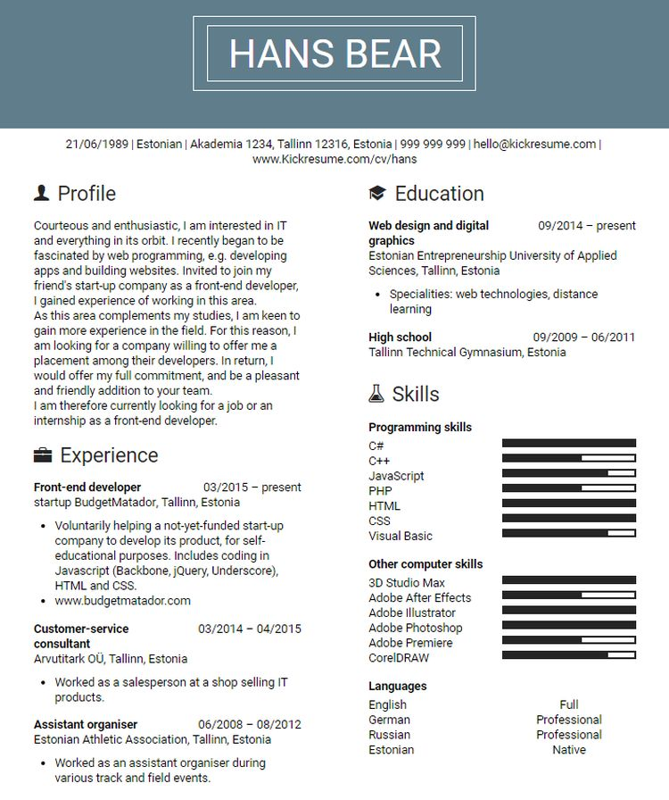 How To Write A Computer Science Resume Resume Writing Lab