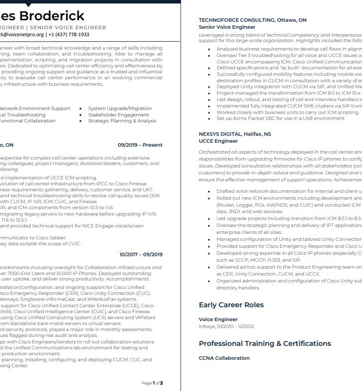 Samples Archive - Resume Writing Lab